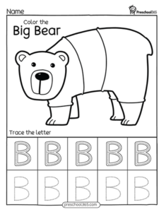 Uppercase-letter-B-brown-bear-activity-sheets-for-preschool-children ...