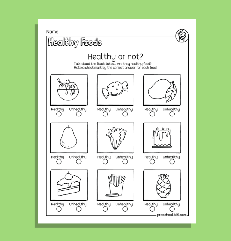 The 5 Healthy Food Groups Activity 5-7yr-olds | Preschool365