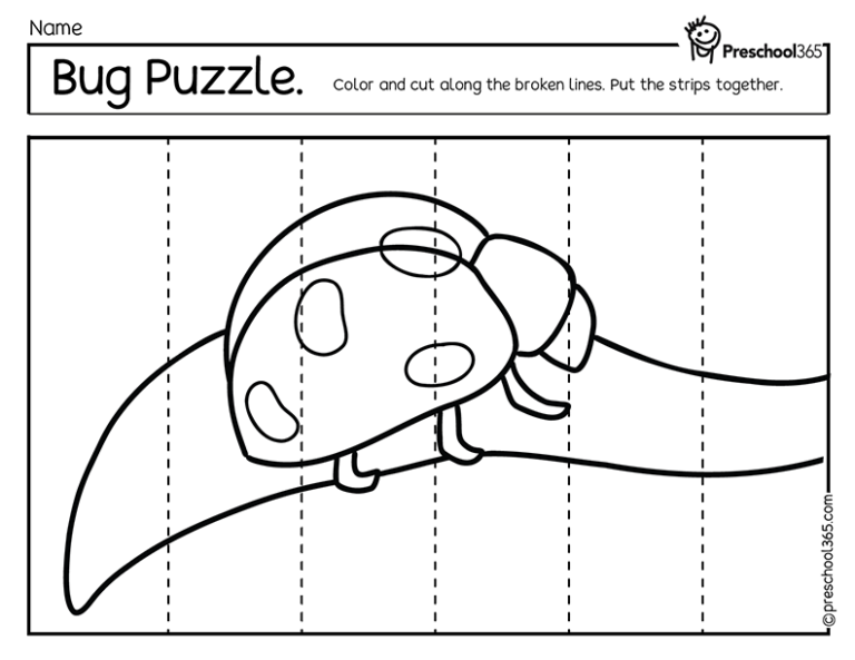 Fun Preschool Bugs or Insects Theme Activity