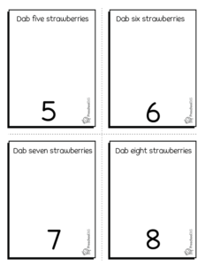 Strawberries-Free-Preschool-Number-dabbing-Activity | Preschool365