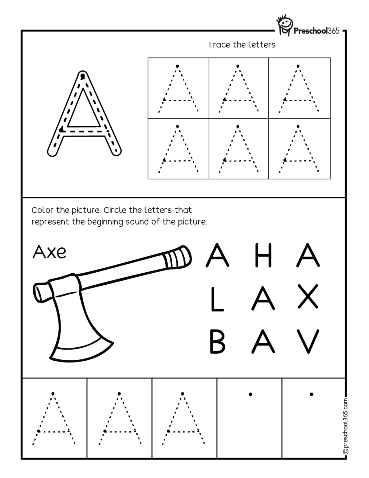 Free Uppercase Letter Tracing Activity Sheets for PreK and KG