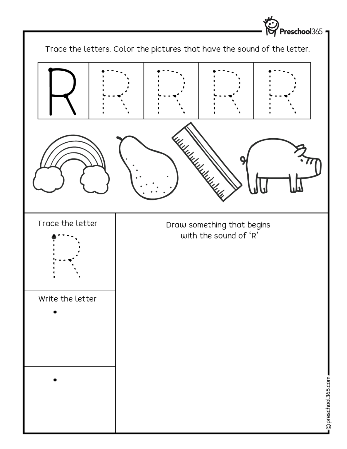 Free Uppercase Letter Tracing Activity Sheets for PreK and KG