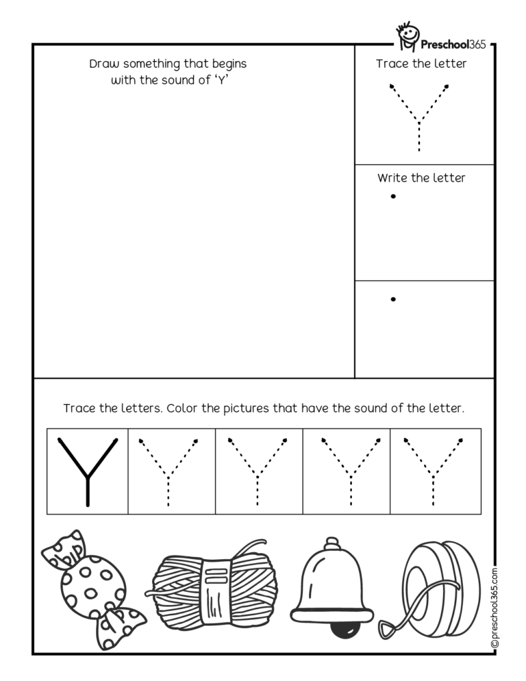 letter-Y-Uppercase-Tracing-Activity-Packet | Preschool365