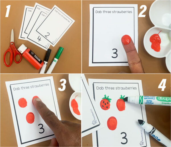 Fun strawberries activities for preschool children