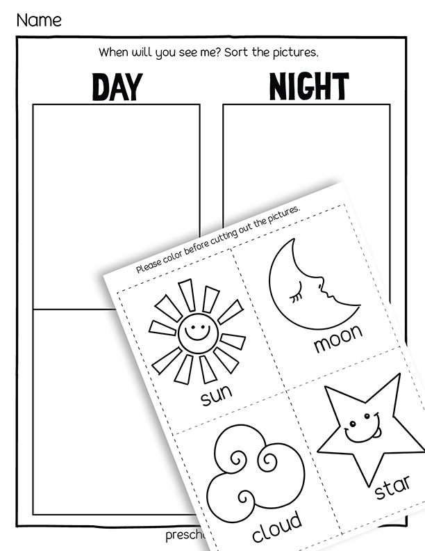 night-and-day-activity-sheets-for-preschool-kids-06 | Preschool365