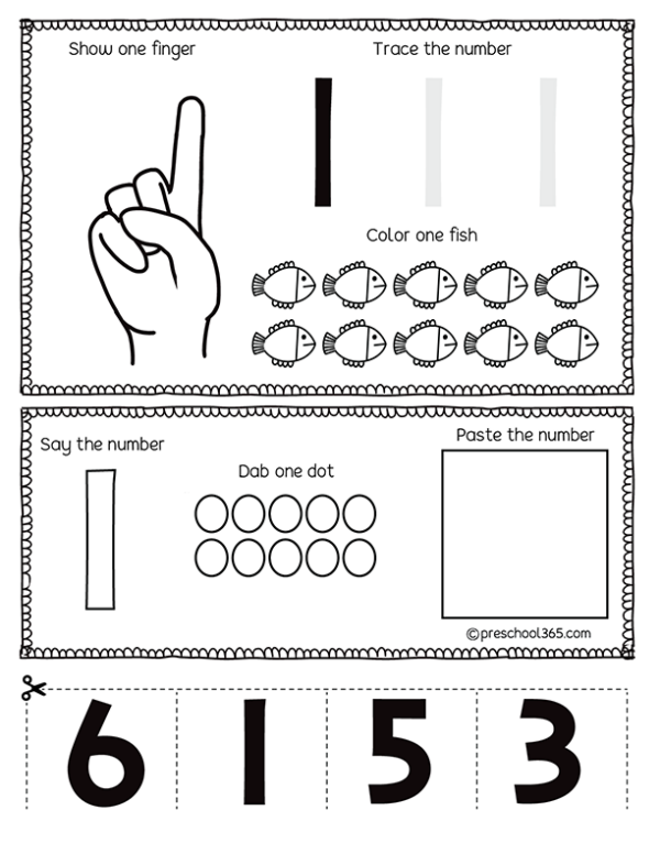 Fun Fish Fingers Number Counting Activity for Preschool Children