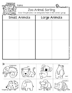 At-The-Zoo-Animal-sorting-Preschool-Activity-Sheets-03 | Preschool365