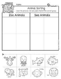 At-The-Zoo-Preschool-Animal-sorting-Activity-Sheets-04 | Preschool365