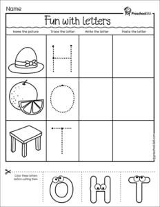 preschool-letter-tracing-and-beginning-sounds-worksheet | Preschool365